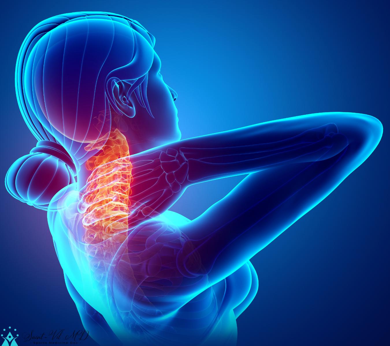 3d Illustration of Women Feeling the Neck Pain - ExerciseNow